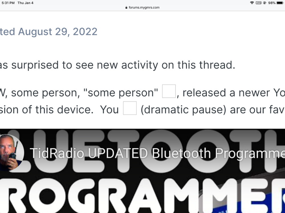 TIDRadio BL-1 Bluetooth Wireless CPS Programmer - Equipment Reviews - myGMRS.com Forums