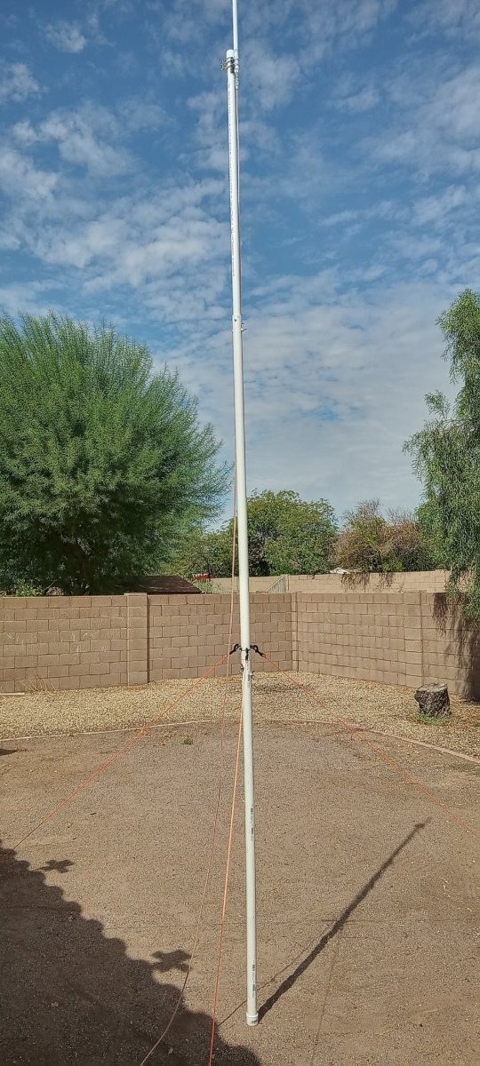 Built a PVC Antenna Mast for my 17" Dual Band Antenna. - Amateur Radio ...