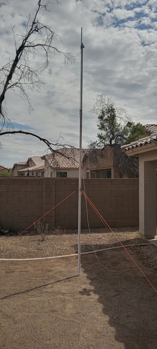 Built a PVC Antenna Mast for my 17" Dual Band Antenna. - Amateur Radio ...